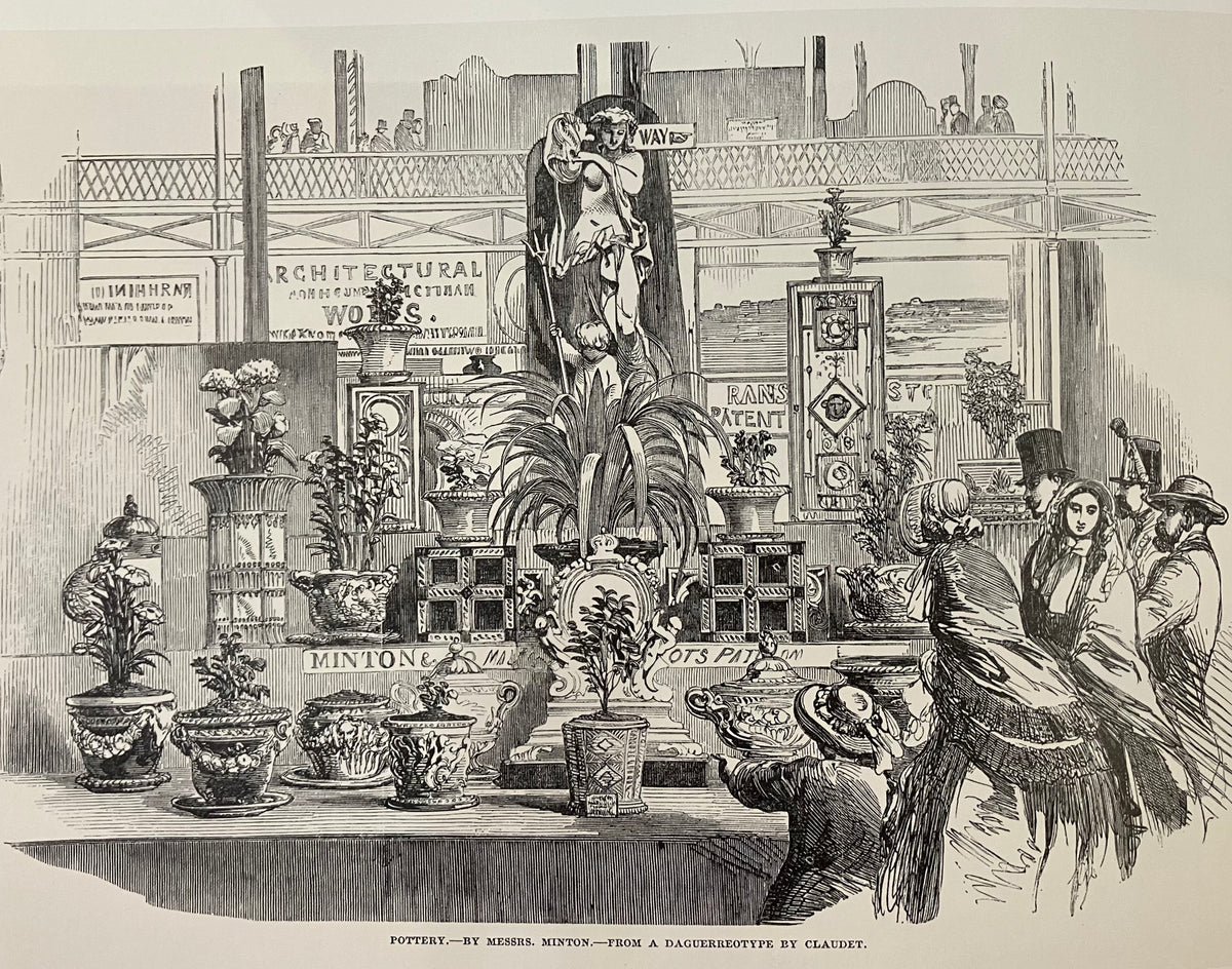 Golden Oak Pedestal with inset Minton Majolica Tiles c.1850 as seen at ...