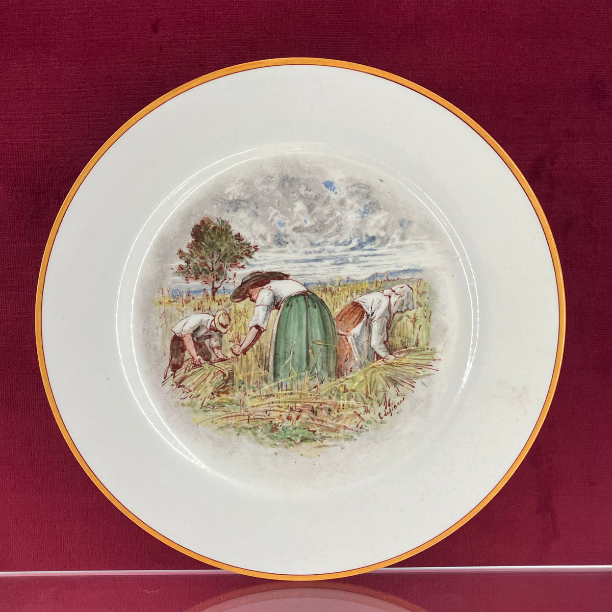 Rare Wedgwood Cabinet Plate c.1870 painted by Emile Lessore – Nick ...