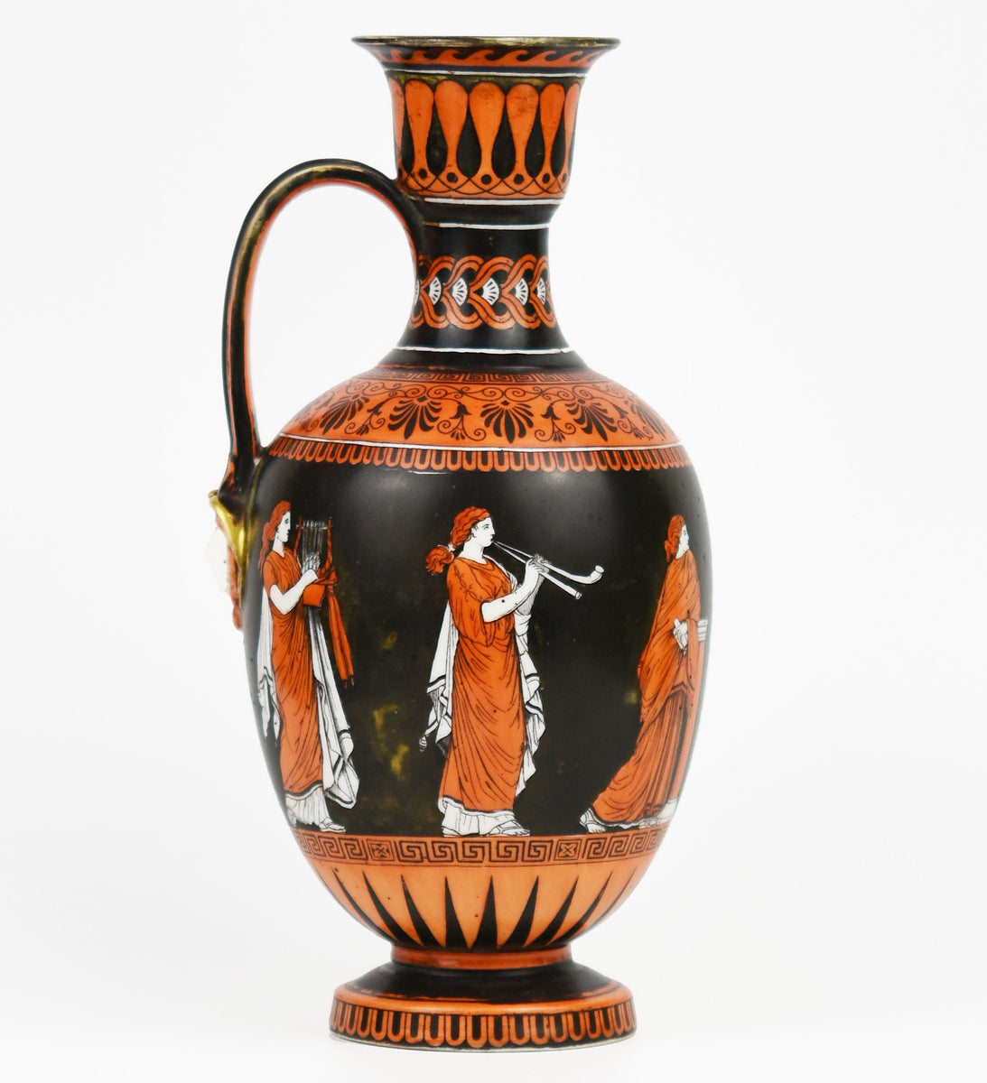 Samuel Alcock Porcelain Neo Classical Ewer c.1857, Depicting The Nupti ...